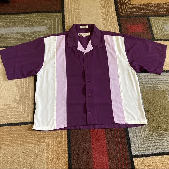 Daniel Ellissa | Shirts | Daniel Ellissa Camp Collar Striped Shirt ...